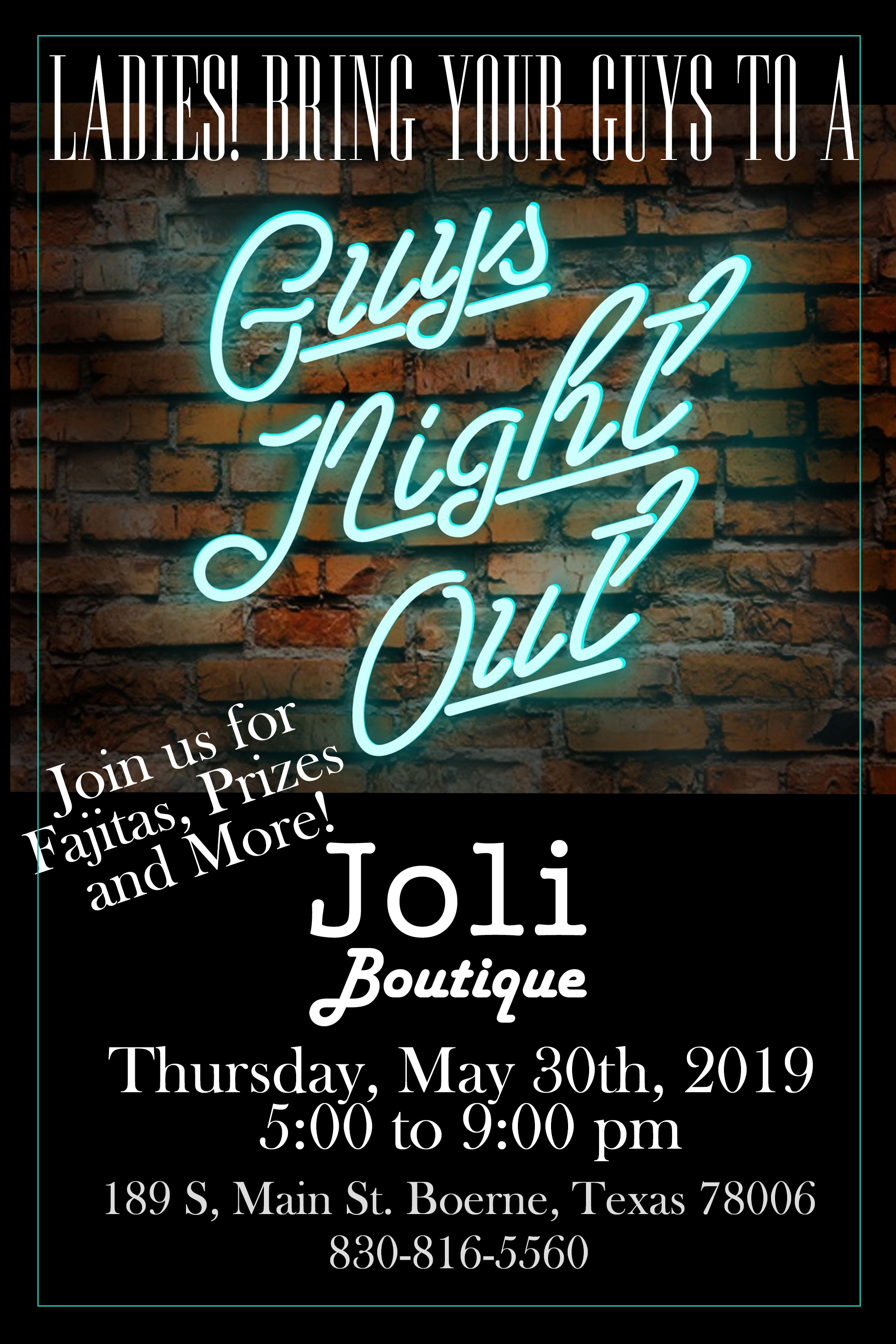 Guys (and Gals) Night Out! - Joli Boutique